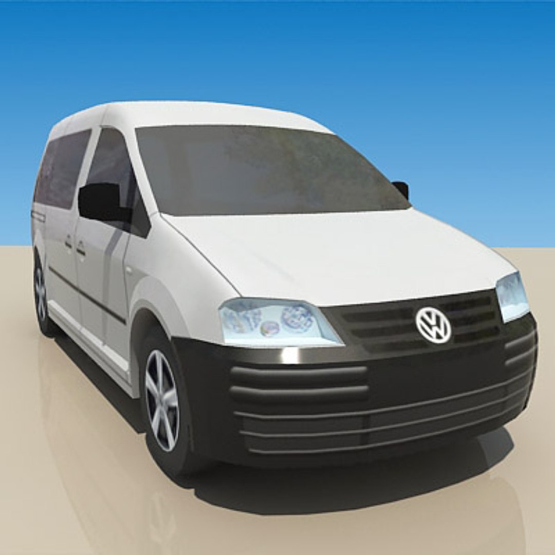 3d Low-poly Caddy Tdi Model