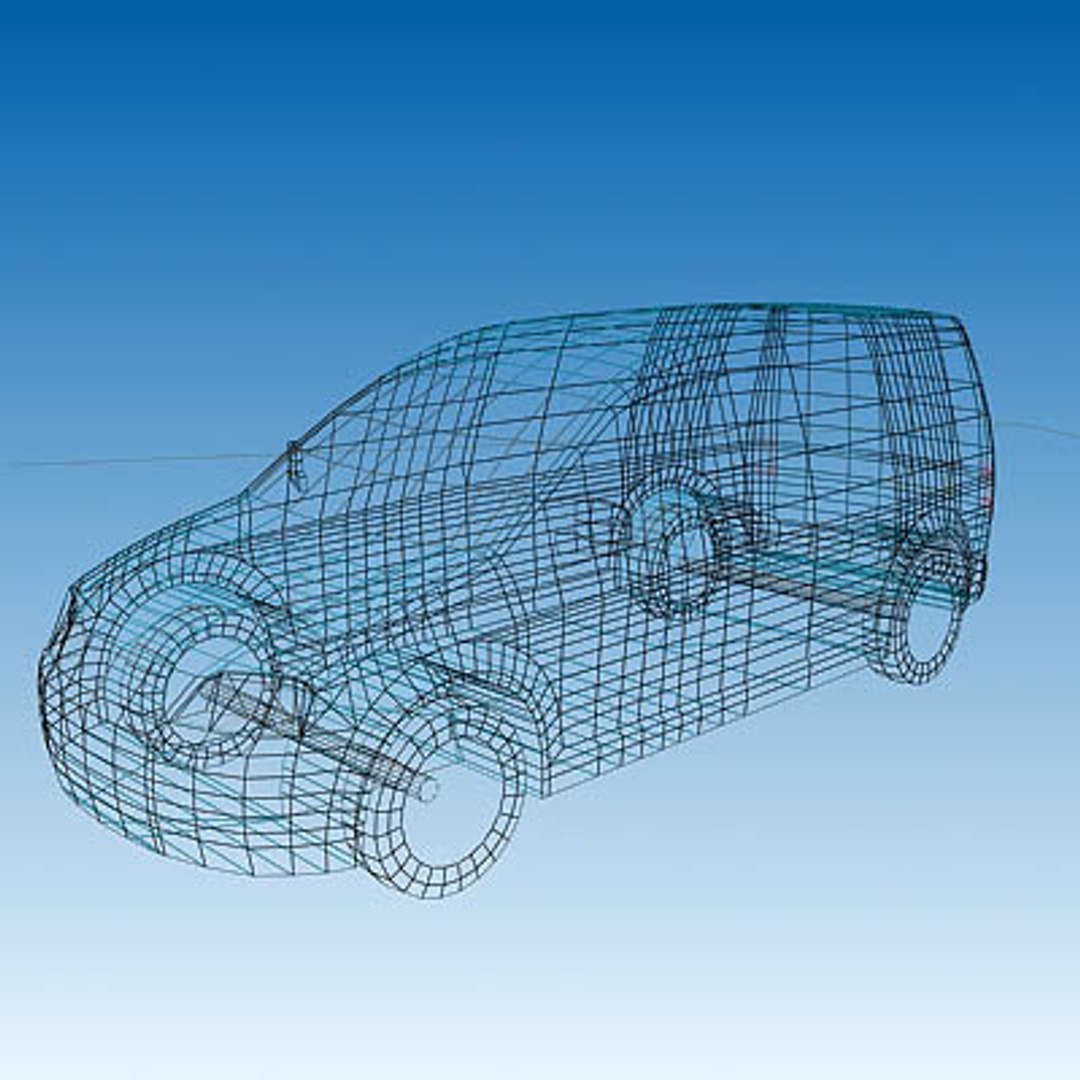 3d Low-poly Caddy Tdi Model