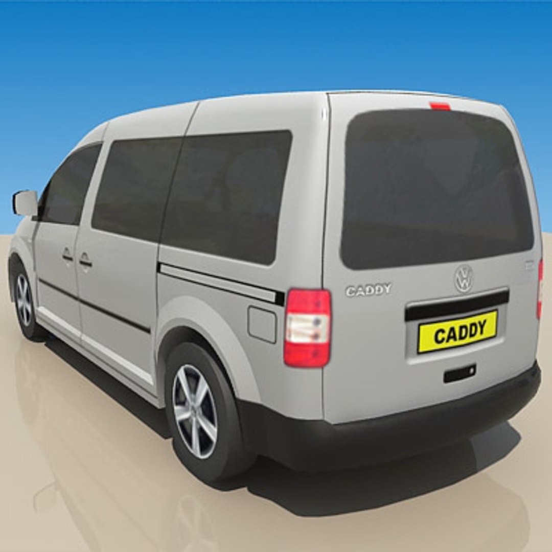 3d Low-poly Caddy Tdi Model