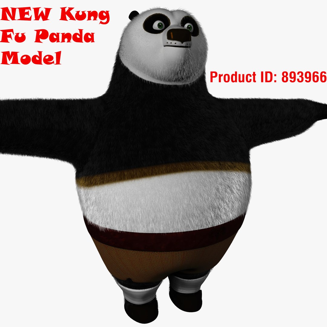 3d Model Kung Fu Panda
