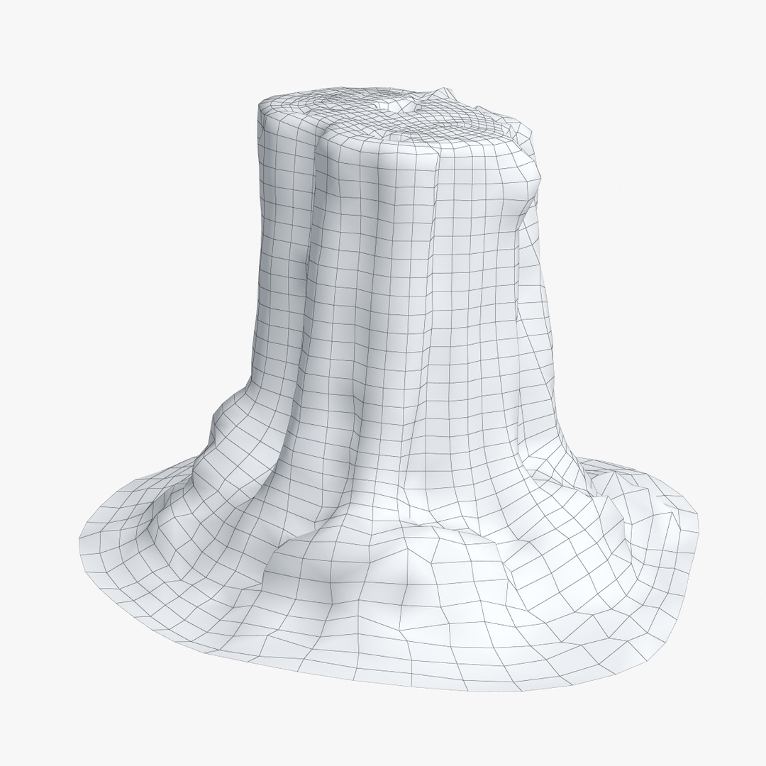 tree stump 1 3d model