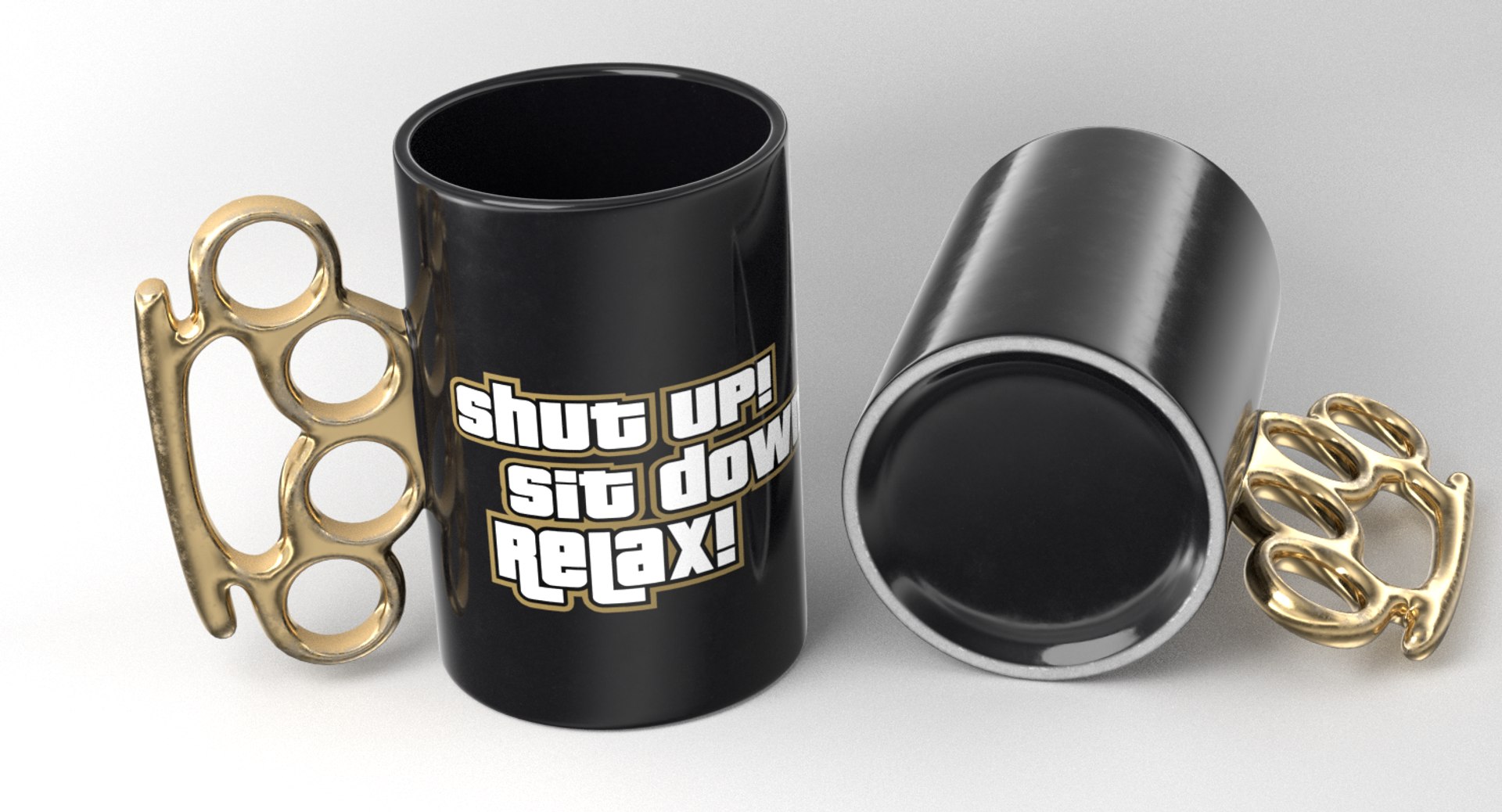 Knuckle Mug 3D Model - TurboSquid 1260277