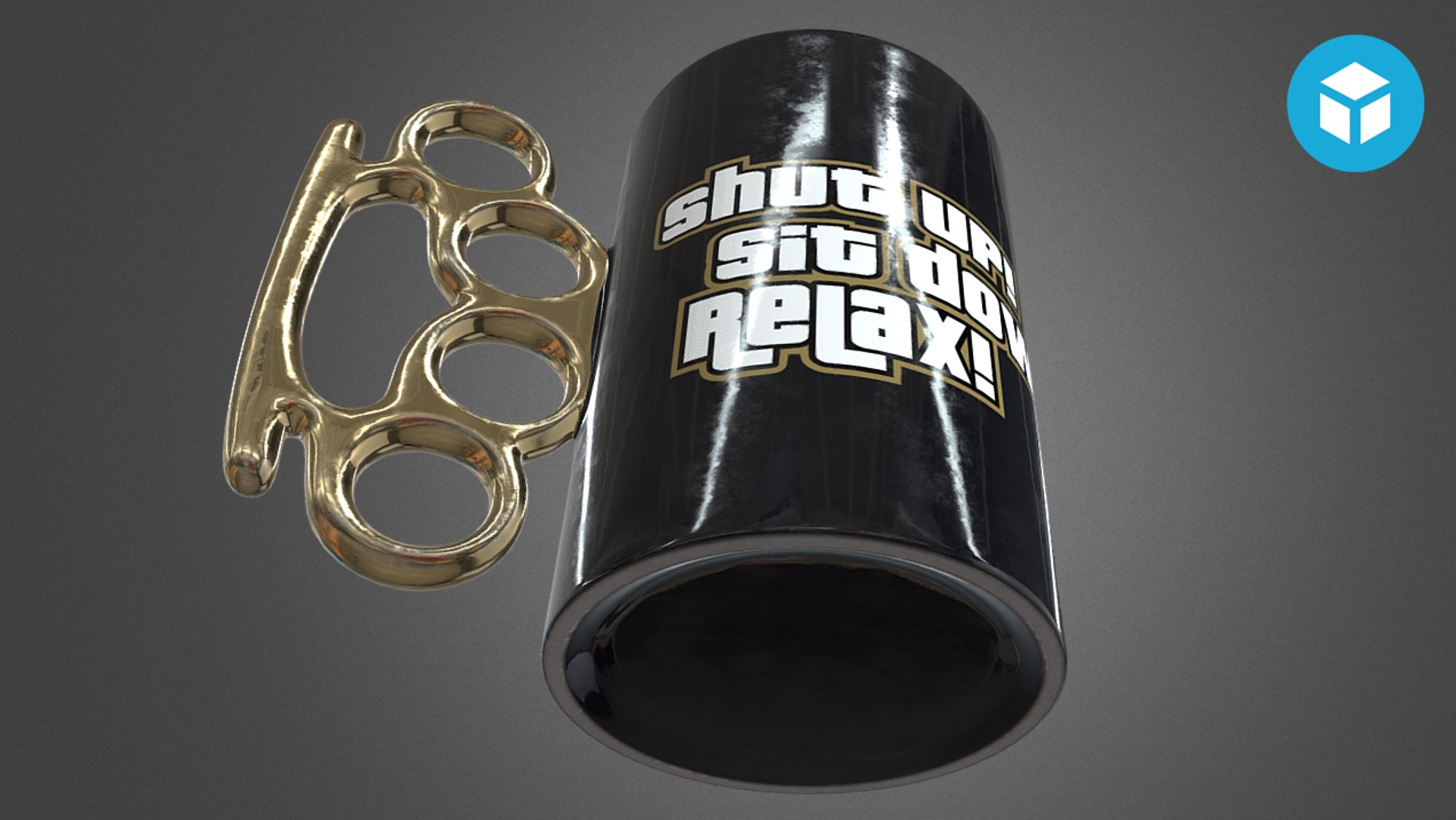 Knuckle Mug 3D Model - TurboSquid 1260277