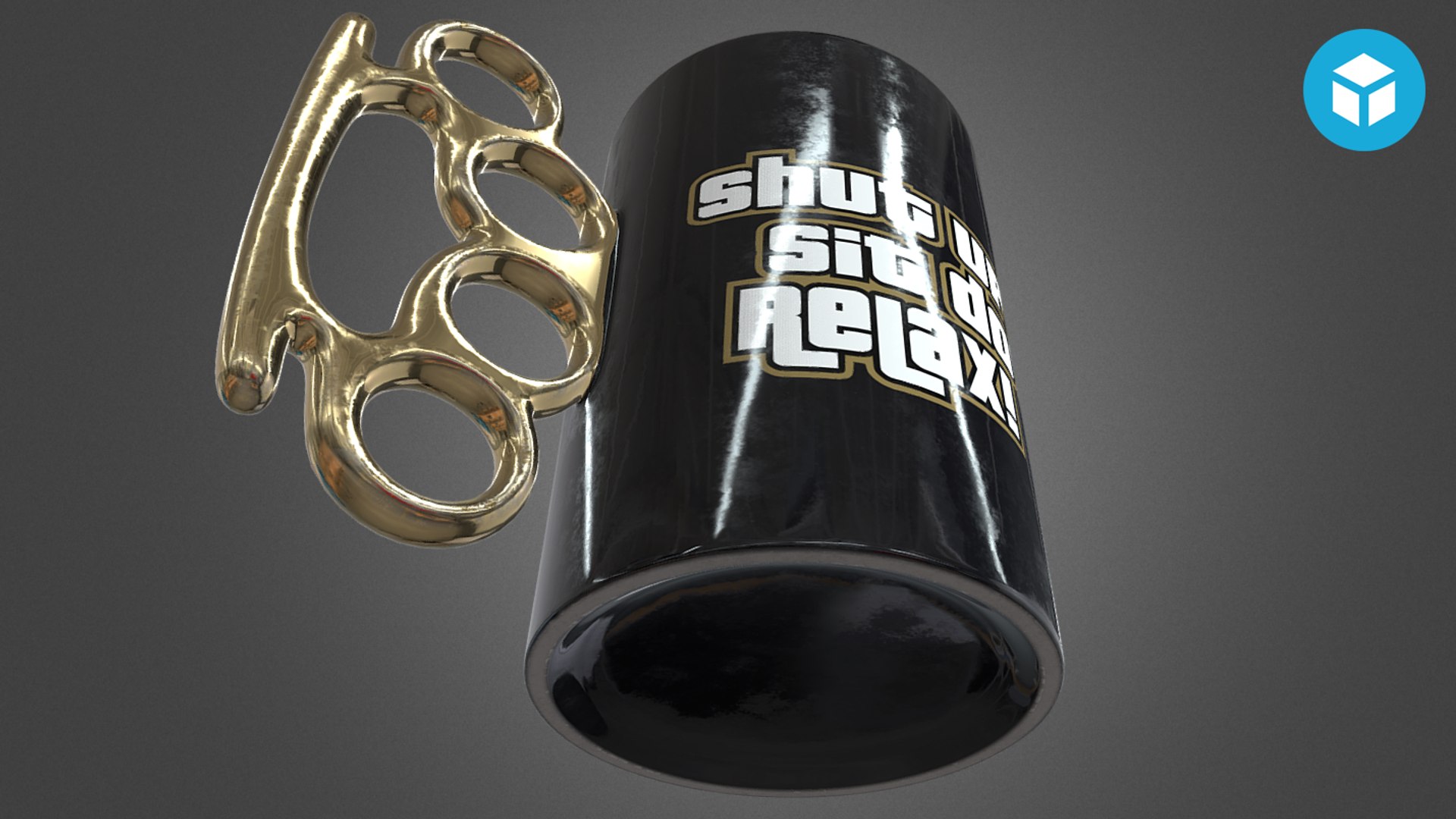 Knuckle Mug 3D Model - TurboSquid 1260277