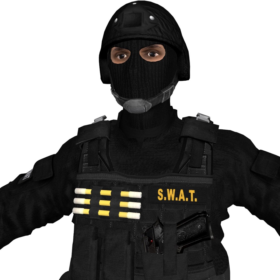 3d Rigged Swat Soldier Model