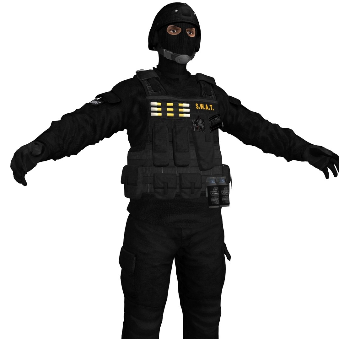 3d Rigged Swat Soldier Model