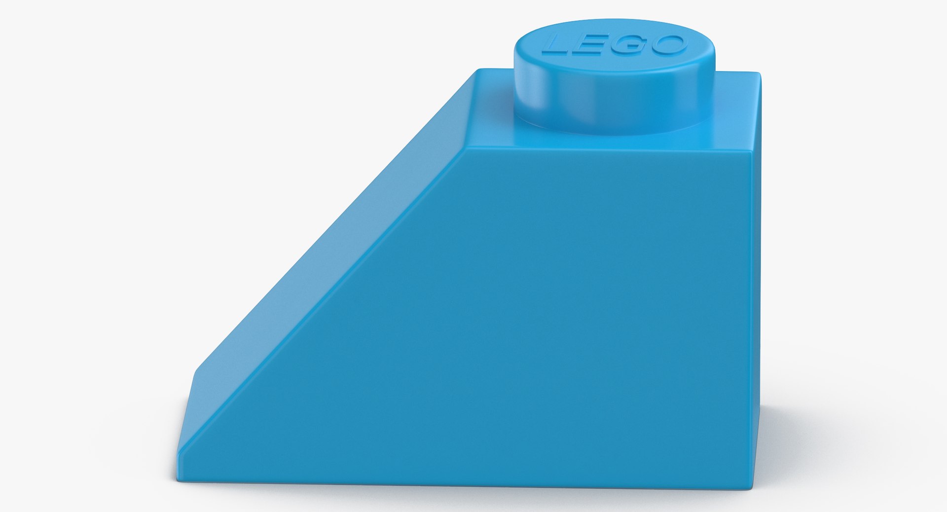 Lego brick 2x1 slope 3D model - TurboSquid 1409426