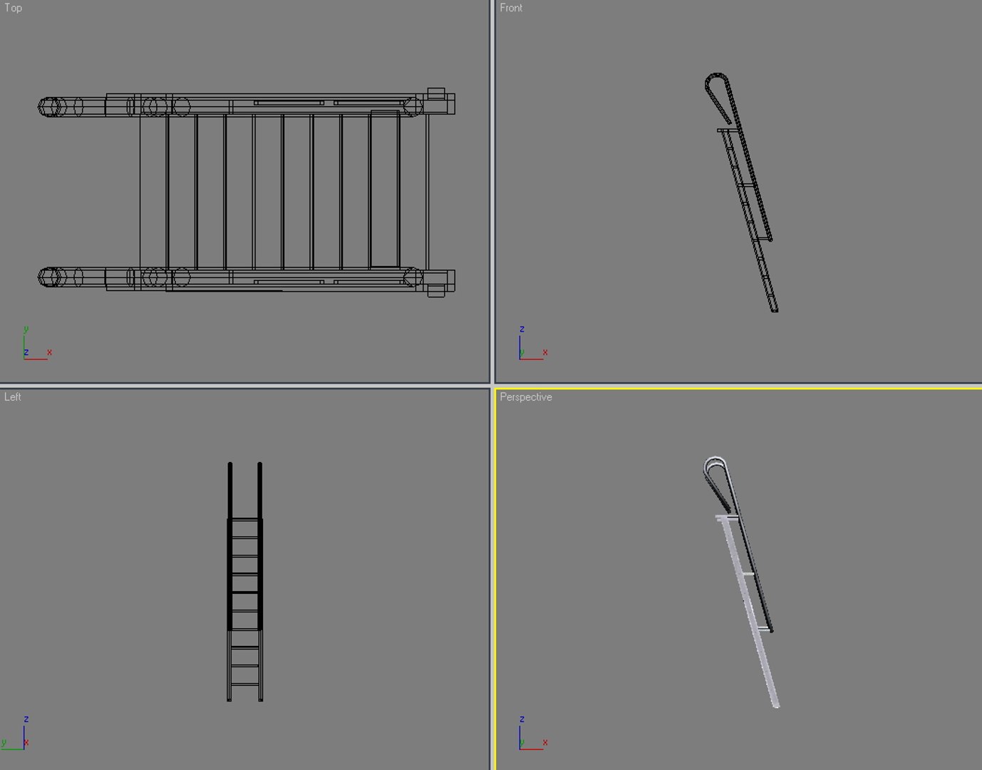 Leader Stairs 3d Model