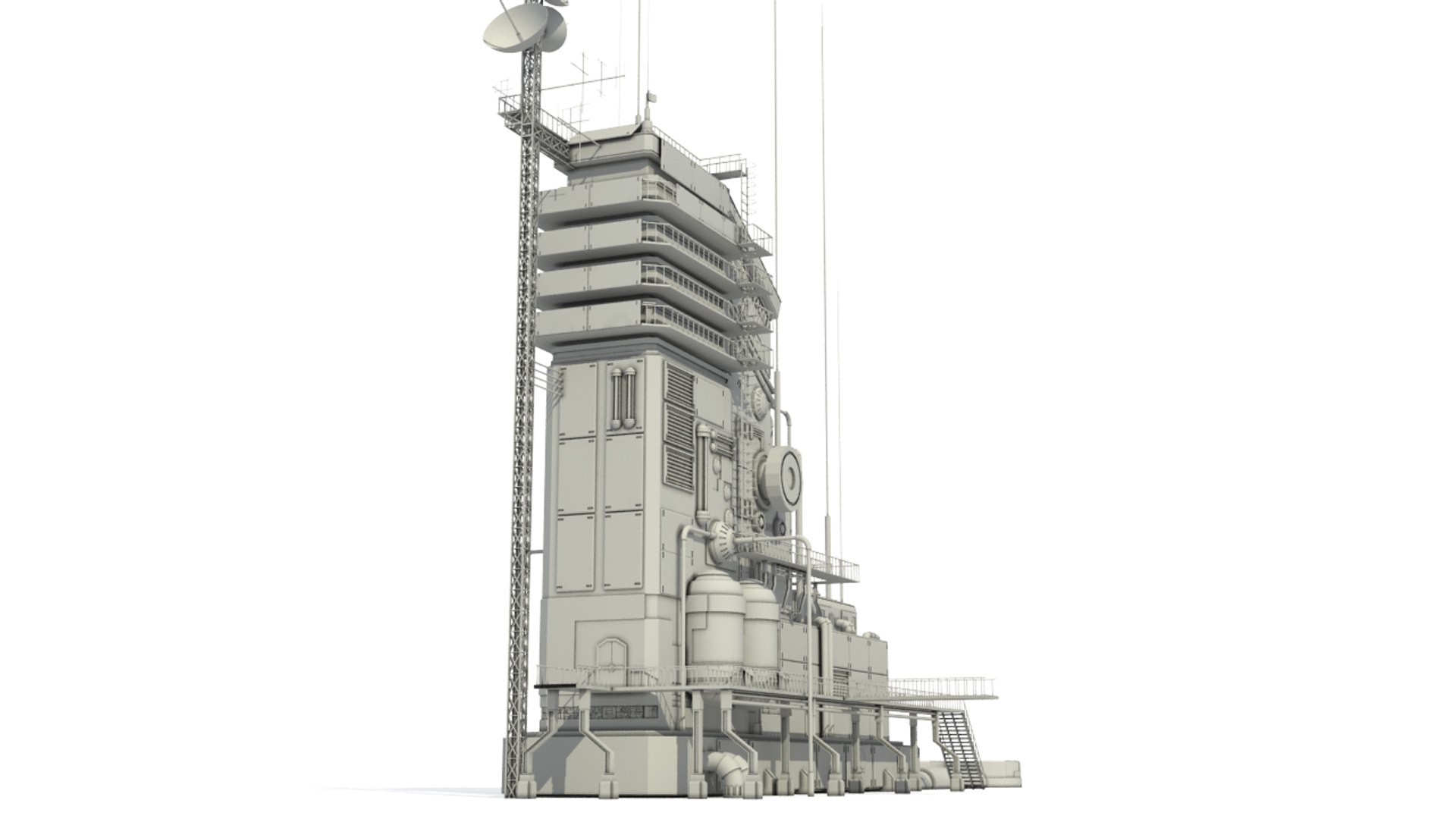3d Communication Center Model
