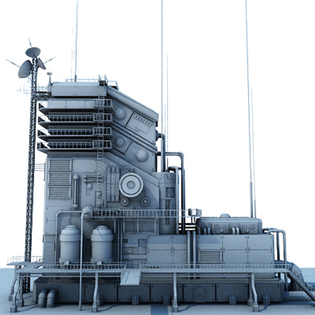 3d communication center model