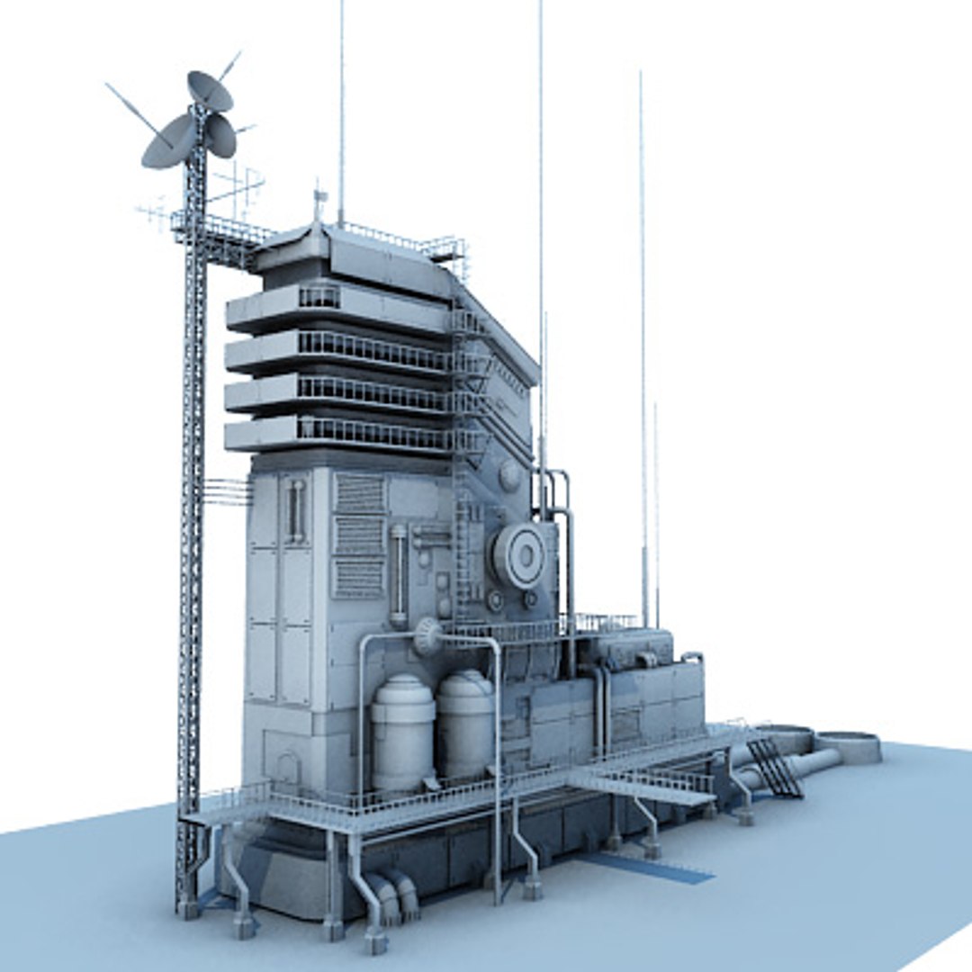 3d Communication Center Model