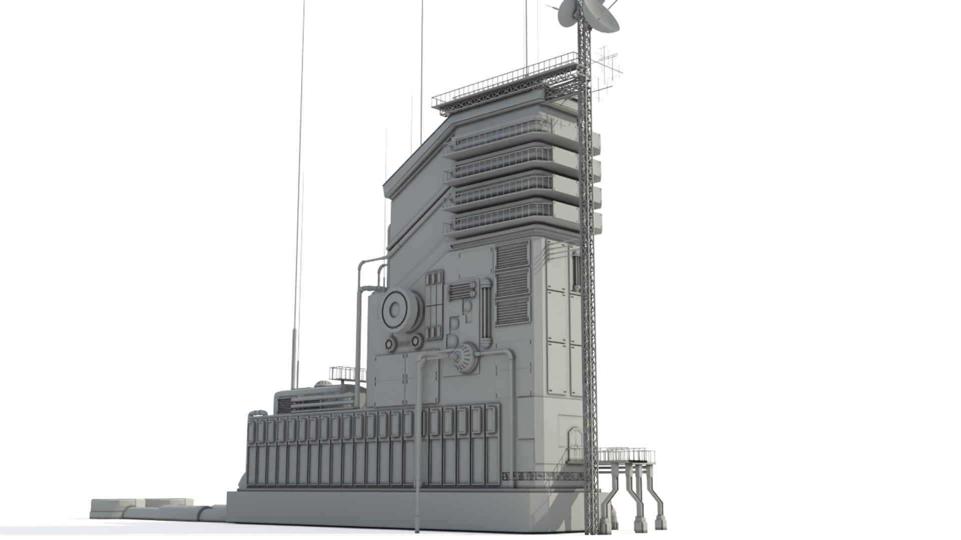 3d Communication Center Model