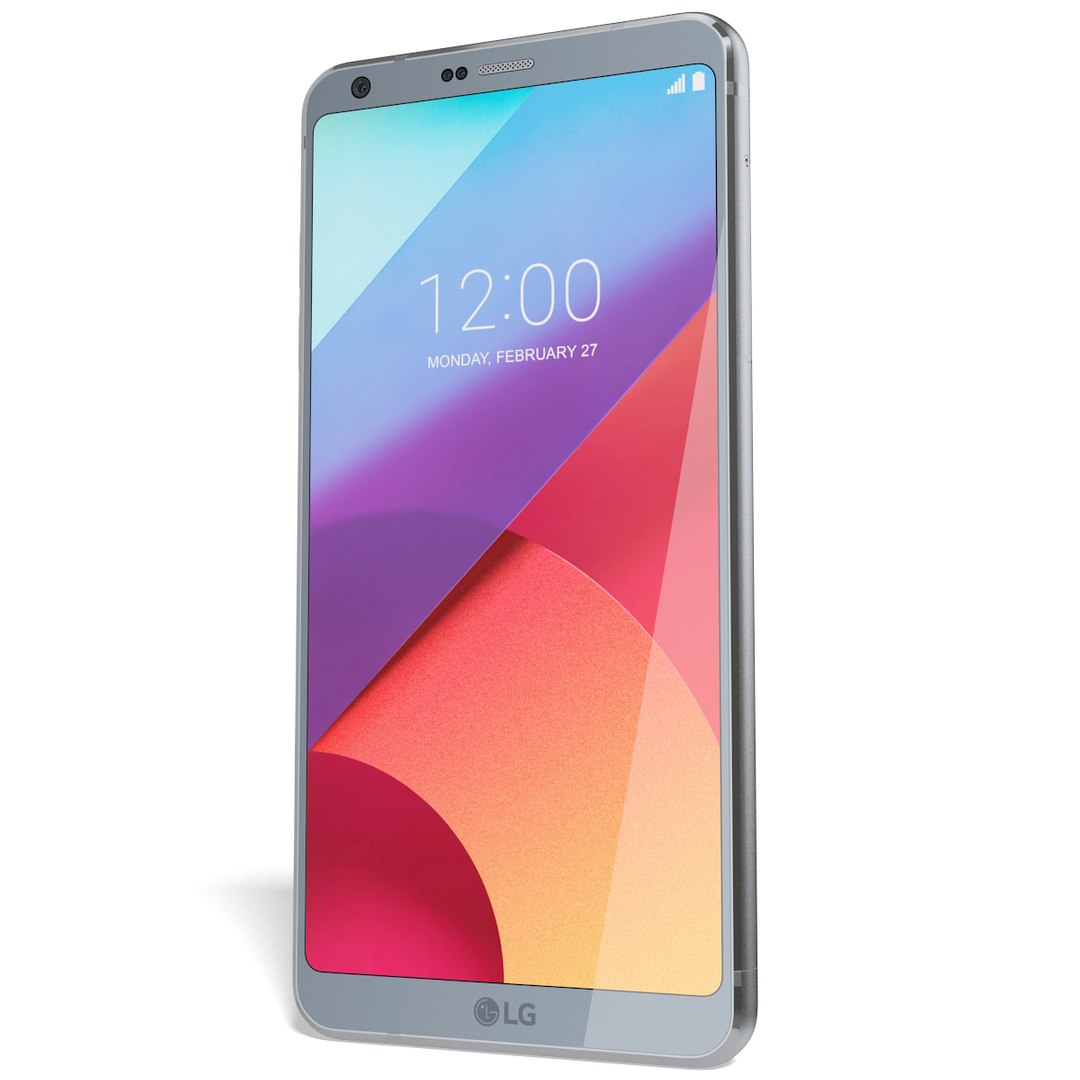 realistic lg g6 colors 3d model