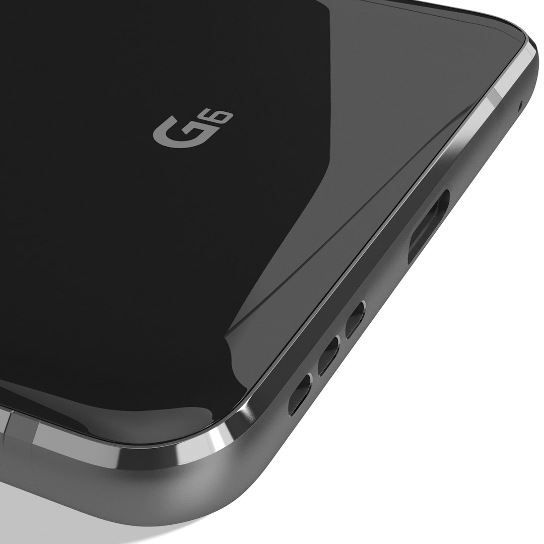 realistic lg g6 colors 3d model