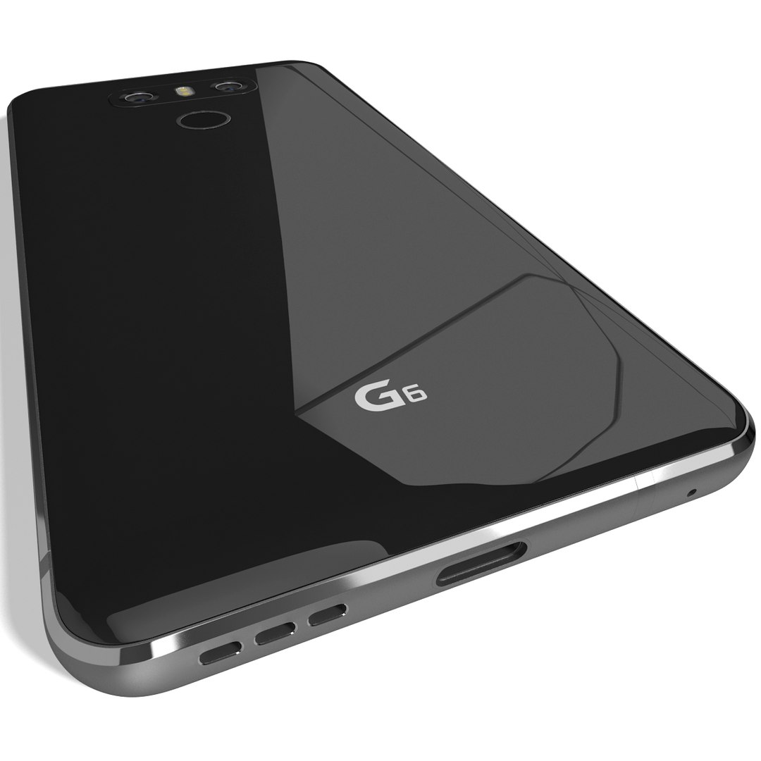 realistic lg g6 colors 3d model