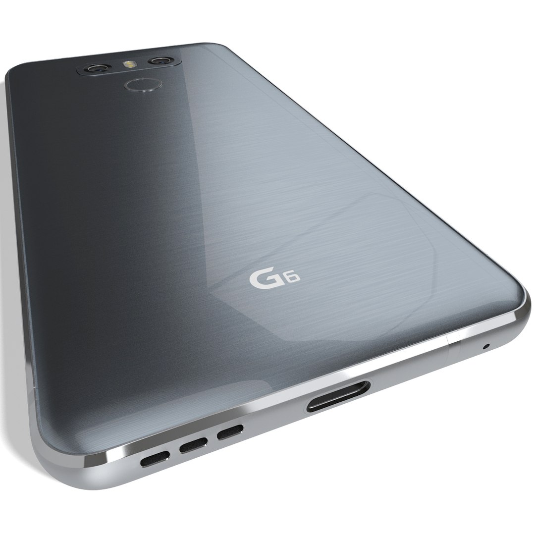 realistic lg g6 colors 3d model