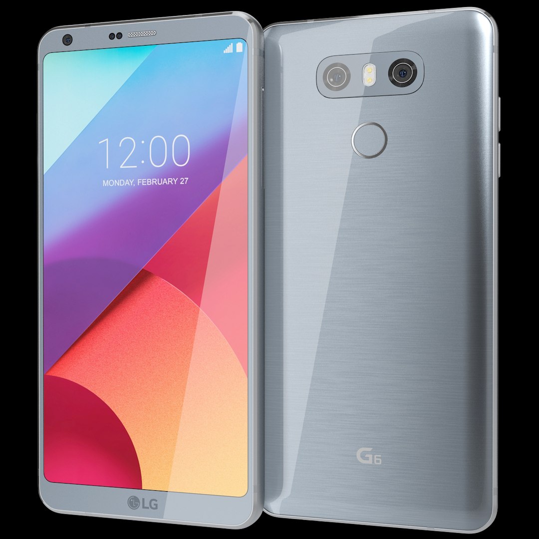 realistic lg g6 colors 3d model