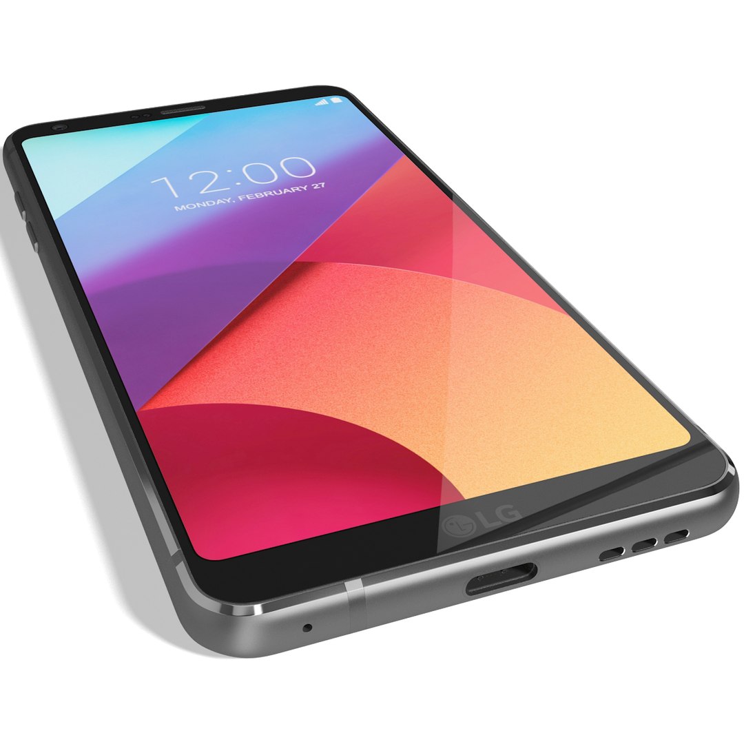 realistic lg g6 colors 3d model
