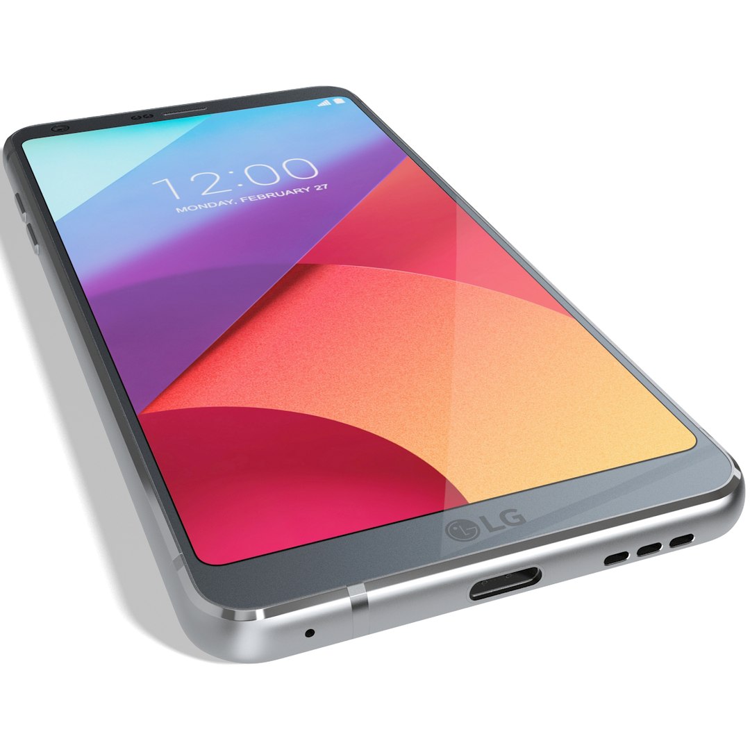 realistic lg g6 colors 3d model