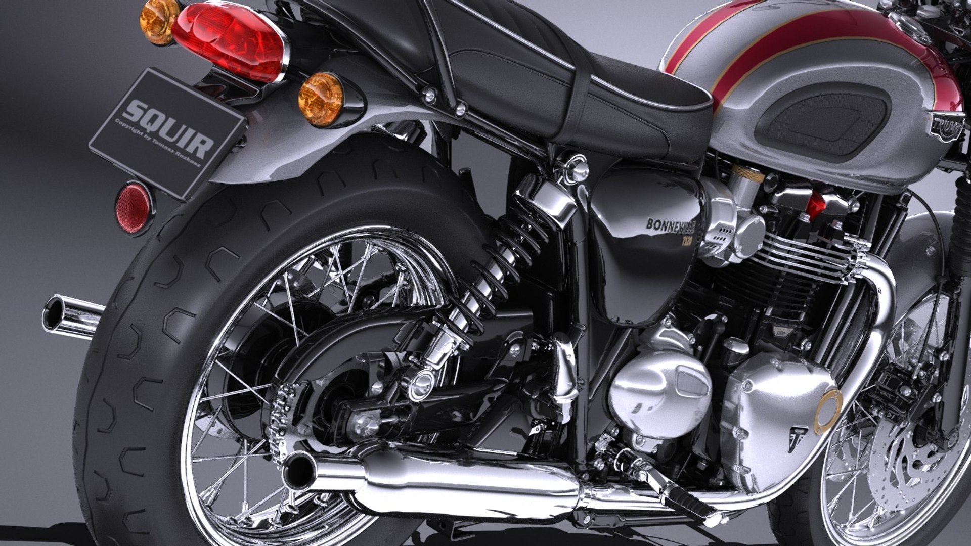 3d Model Triumph Bonneville T120