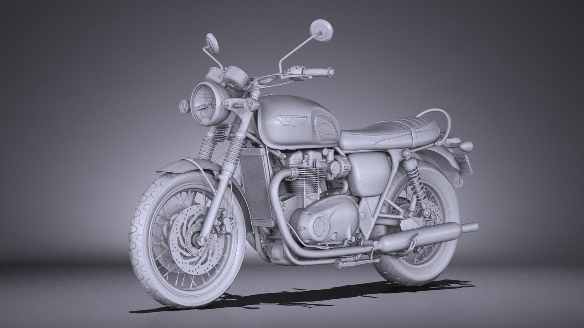3d Model Triumph Bonneville T120