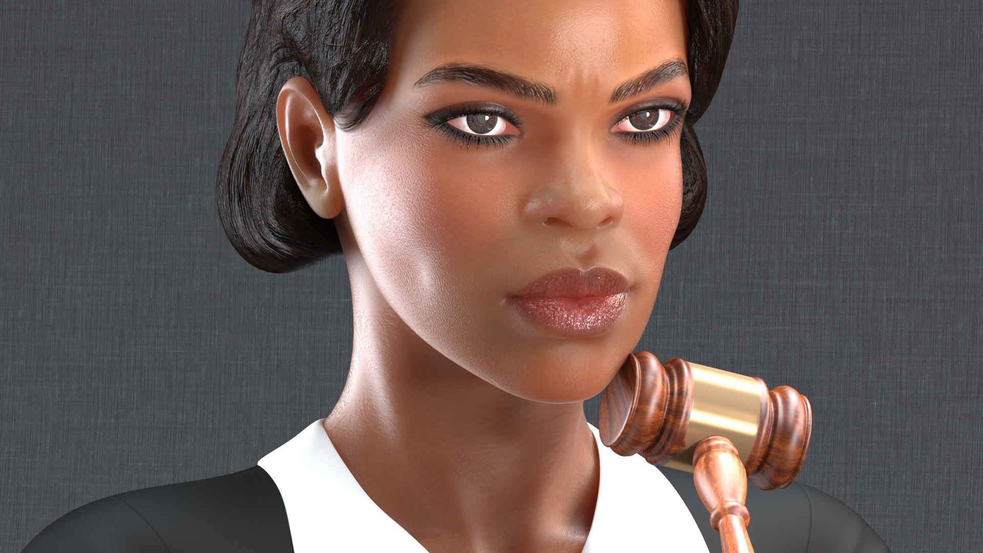 Light Skin Judge Woman Model - TurboSquid 1661279