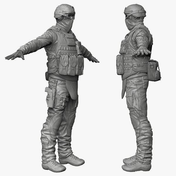 3d military male soldier helmet model