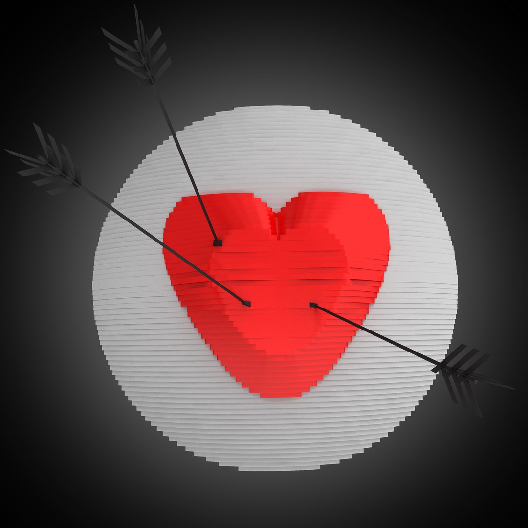 Heart Target 3d Model