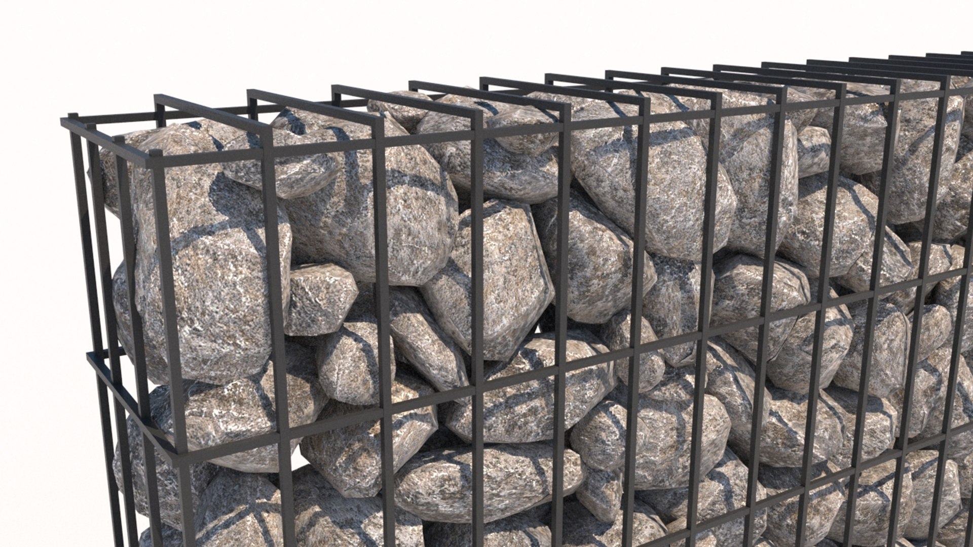 3D Model Gabion Landscape Garden - TurboSquid 1250163