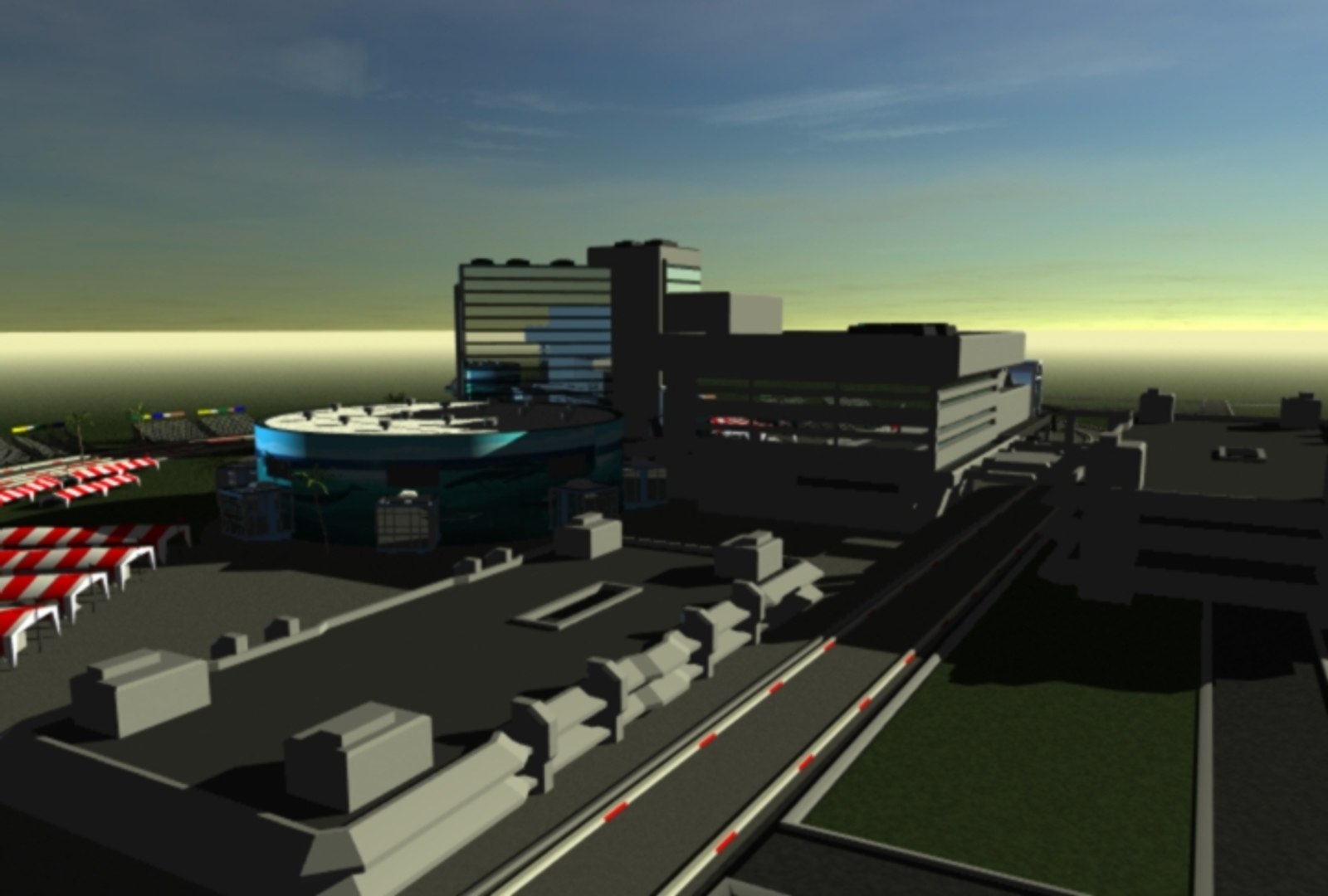 Long Beach Race Track 3d Model