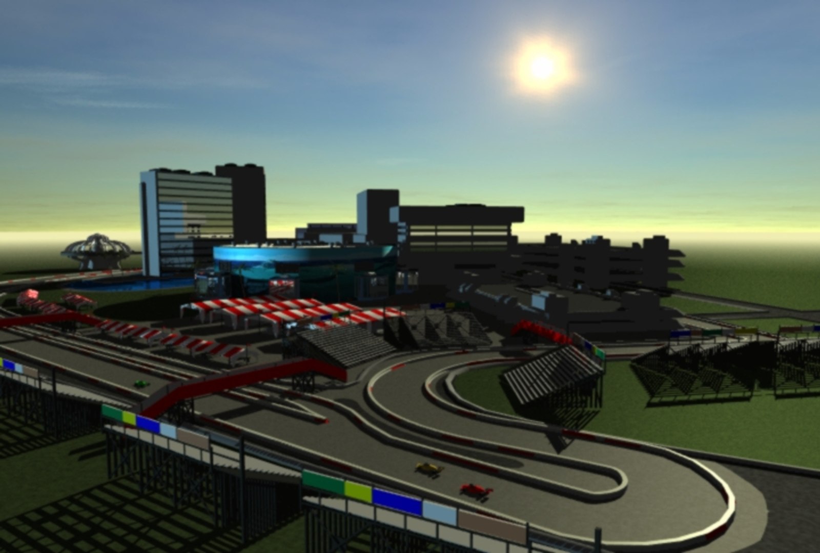 Long Beach Race Track 3d Model