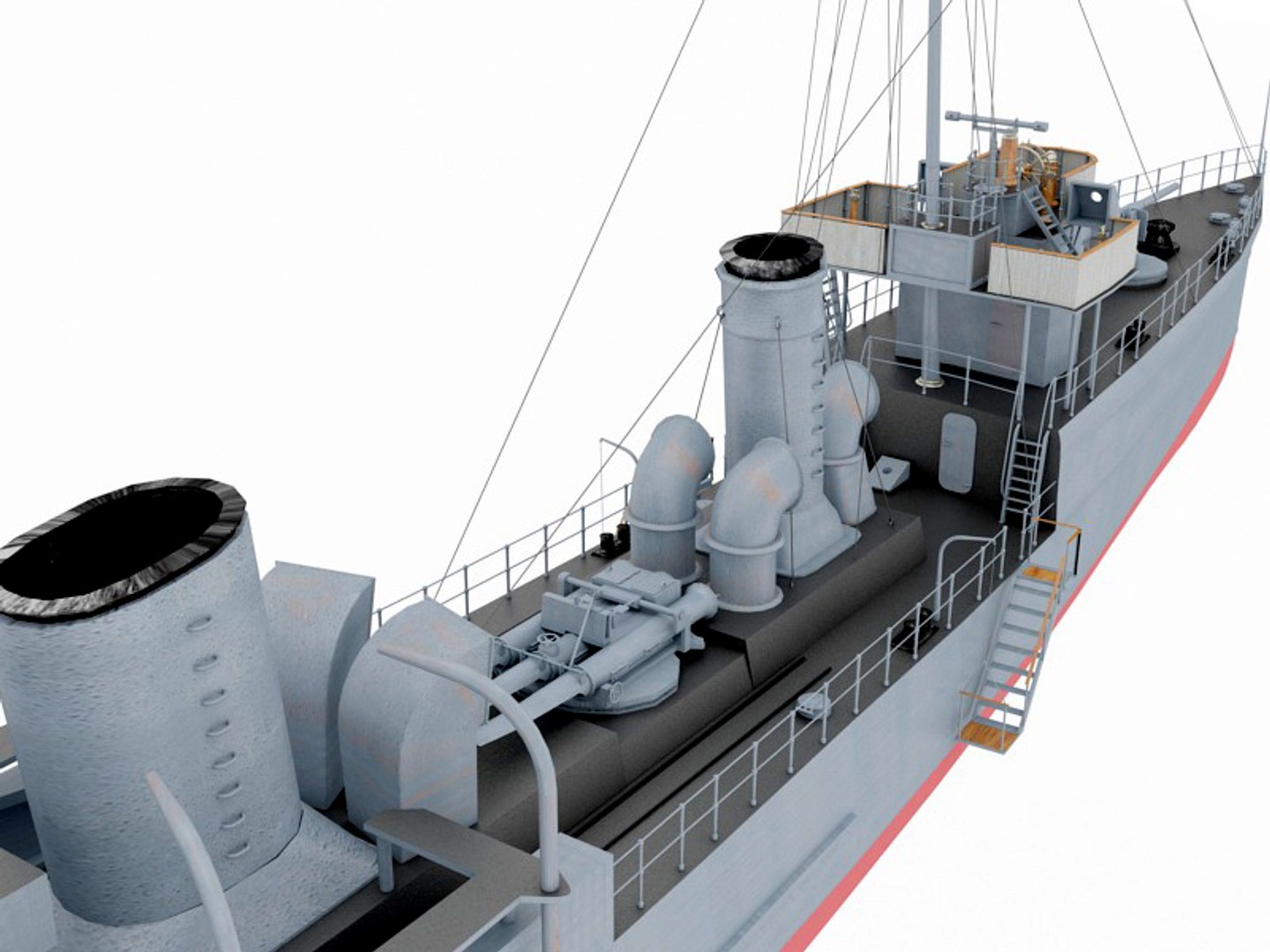 3d Model Destroyer Type Novik