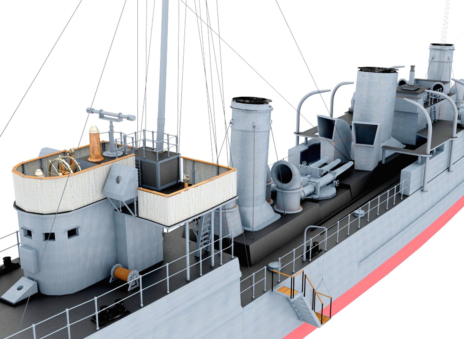 3d Model Destroyer Type Novik