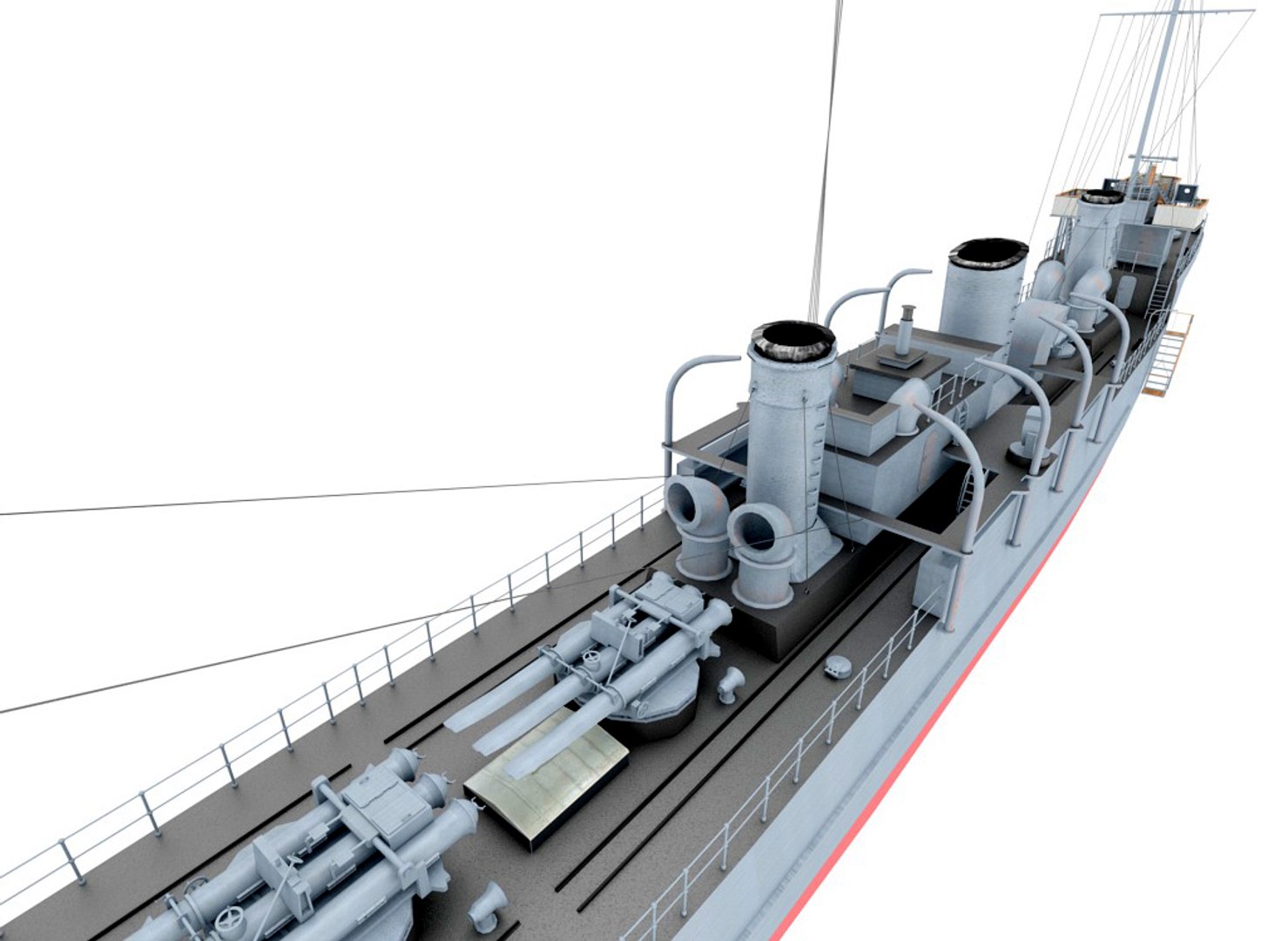 3d Model Destroyer Type Novik