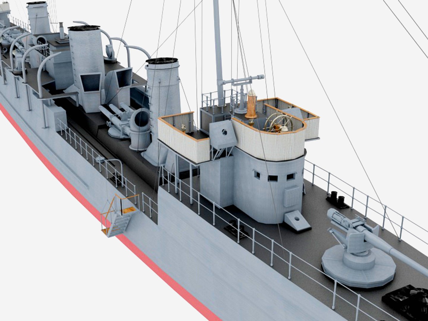 3d Model Destroyer Type Novik