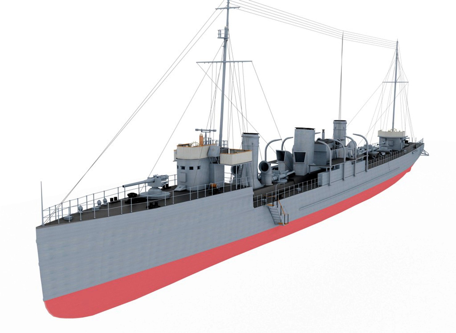 3d Model Destroyer Type Novik