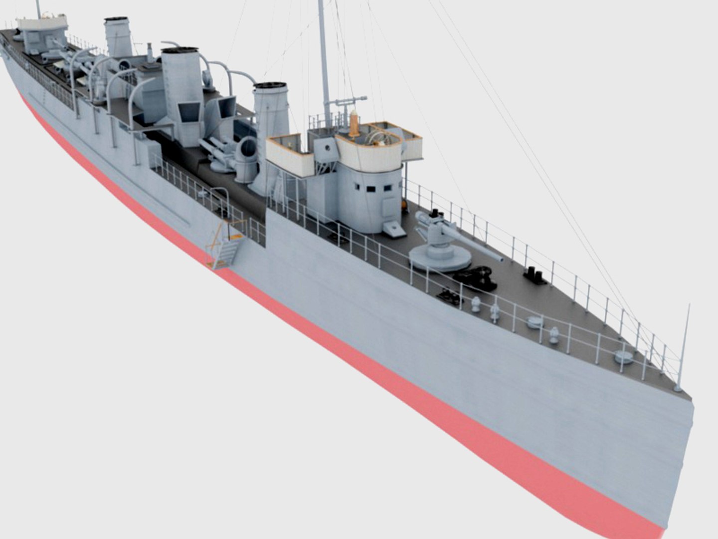 3d Model Destroyer Type Novik