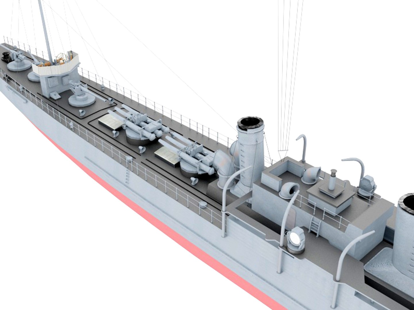 3d Model Destroyer Type Novik