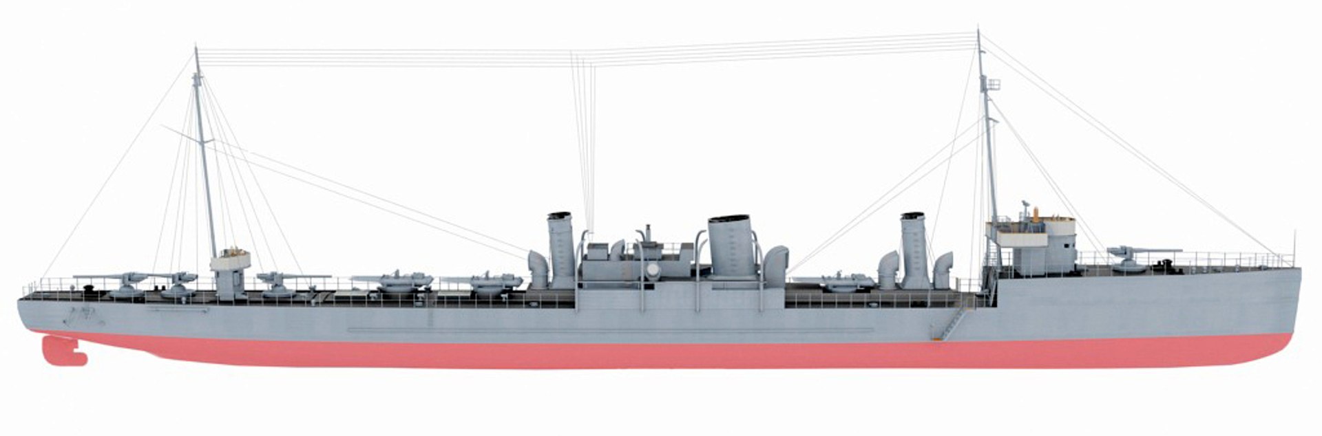3d Model Destroyer Type Novik