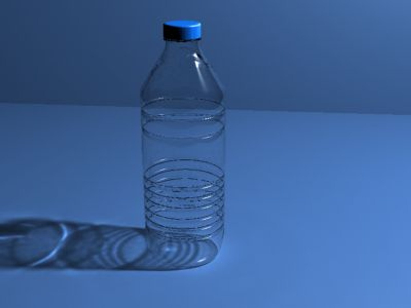 Mineral Water Bottle M 3d Model