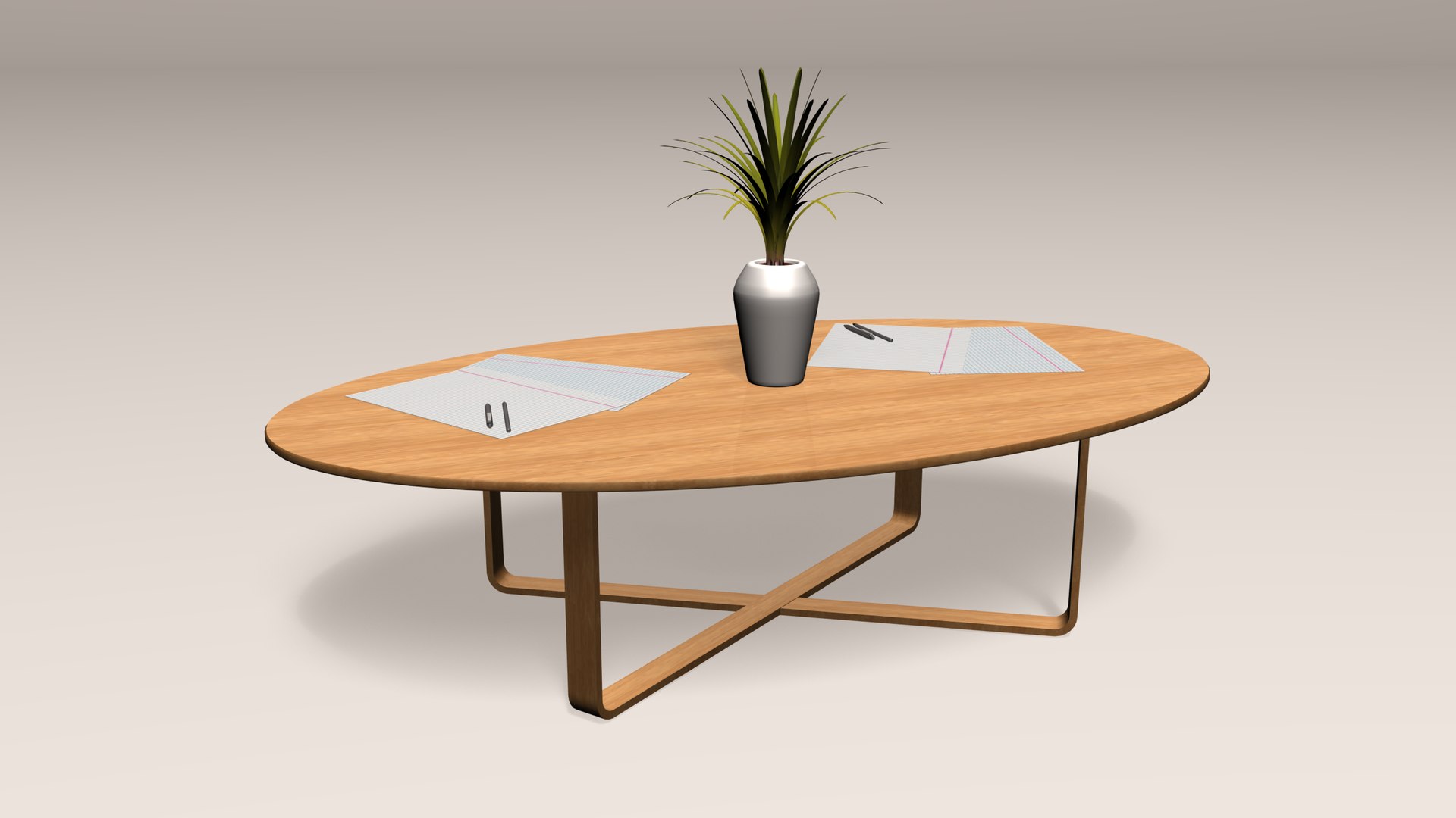 3D wooden coffee table - TurboSquid 1188216