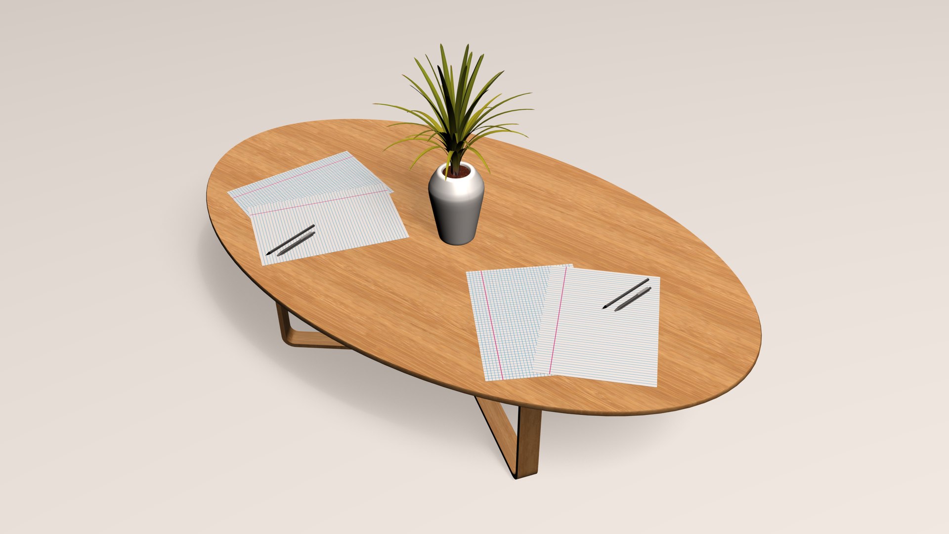 3D wooden coffee table - TurboSquid 1188216