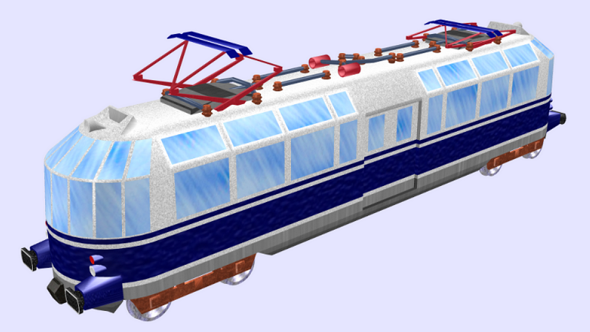 modelo 3d et 91 tren de cristal - TurboSquid 1713577
