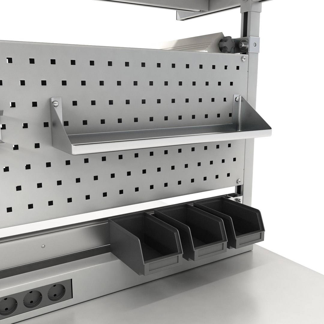 3D model dual adjustable working table - TurboSquid 1294267