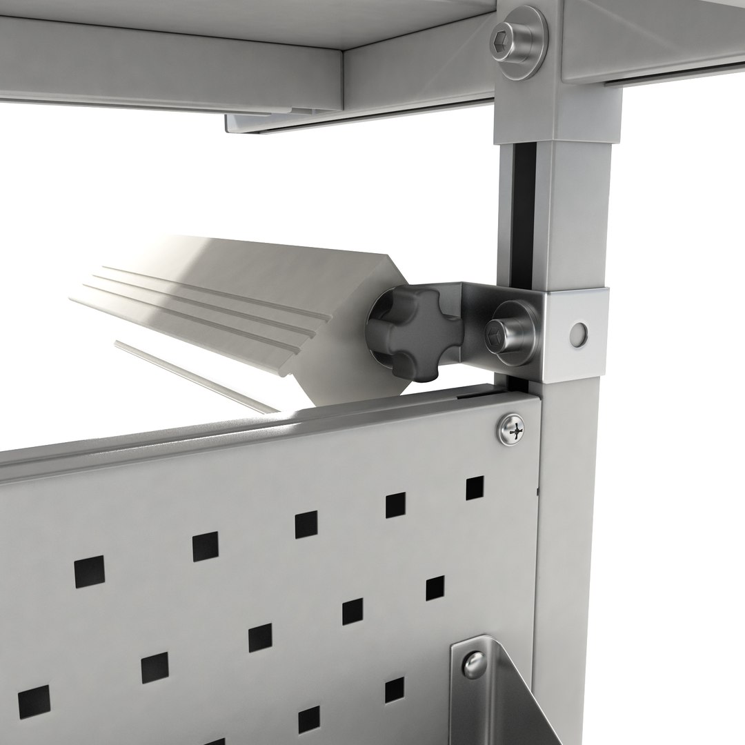 3D model dual adjustable working table - TurboSquid 1294267