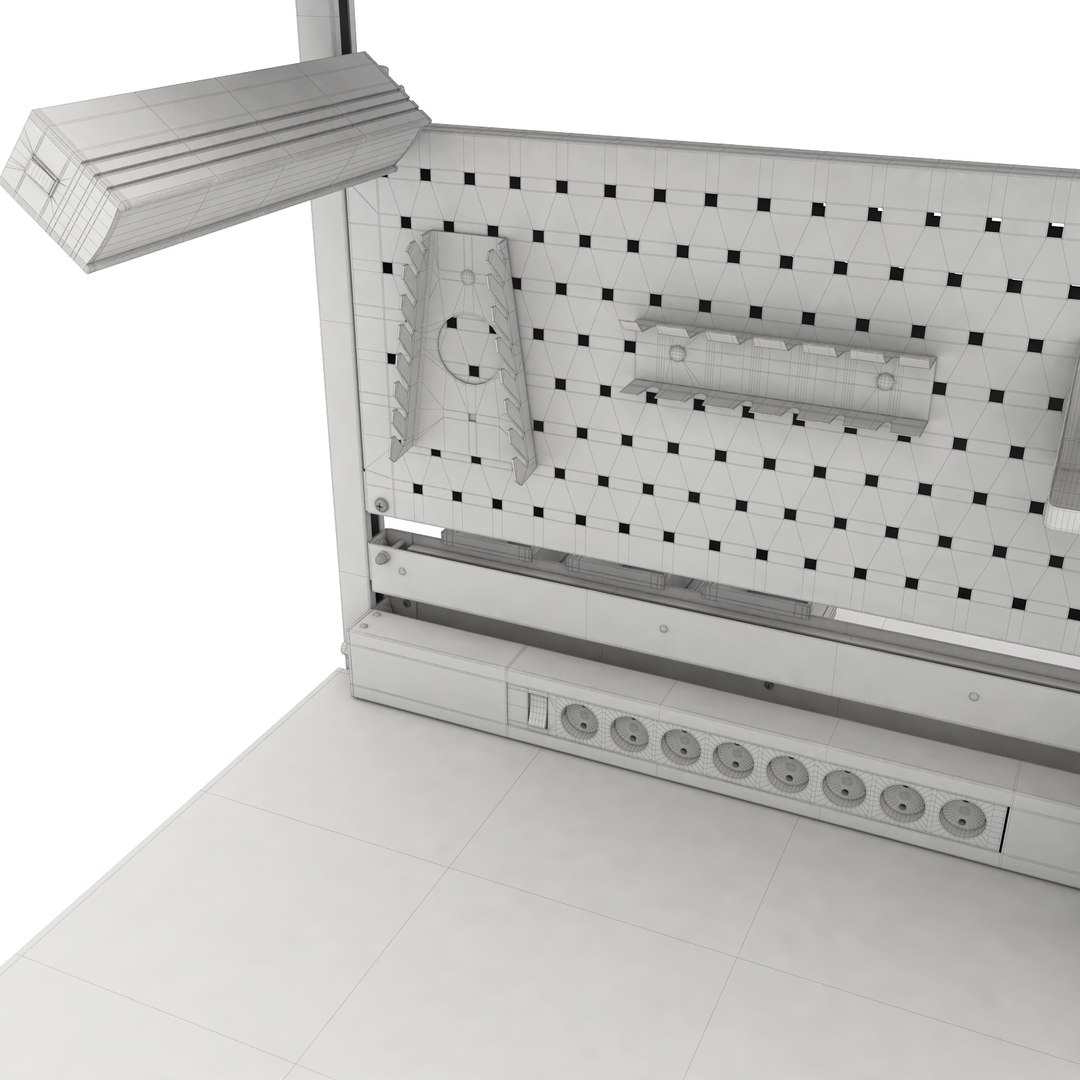 3D model dual adjustable working table - TurboSquid 1294267