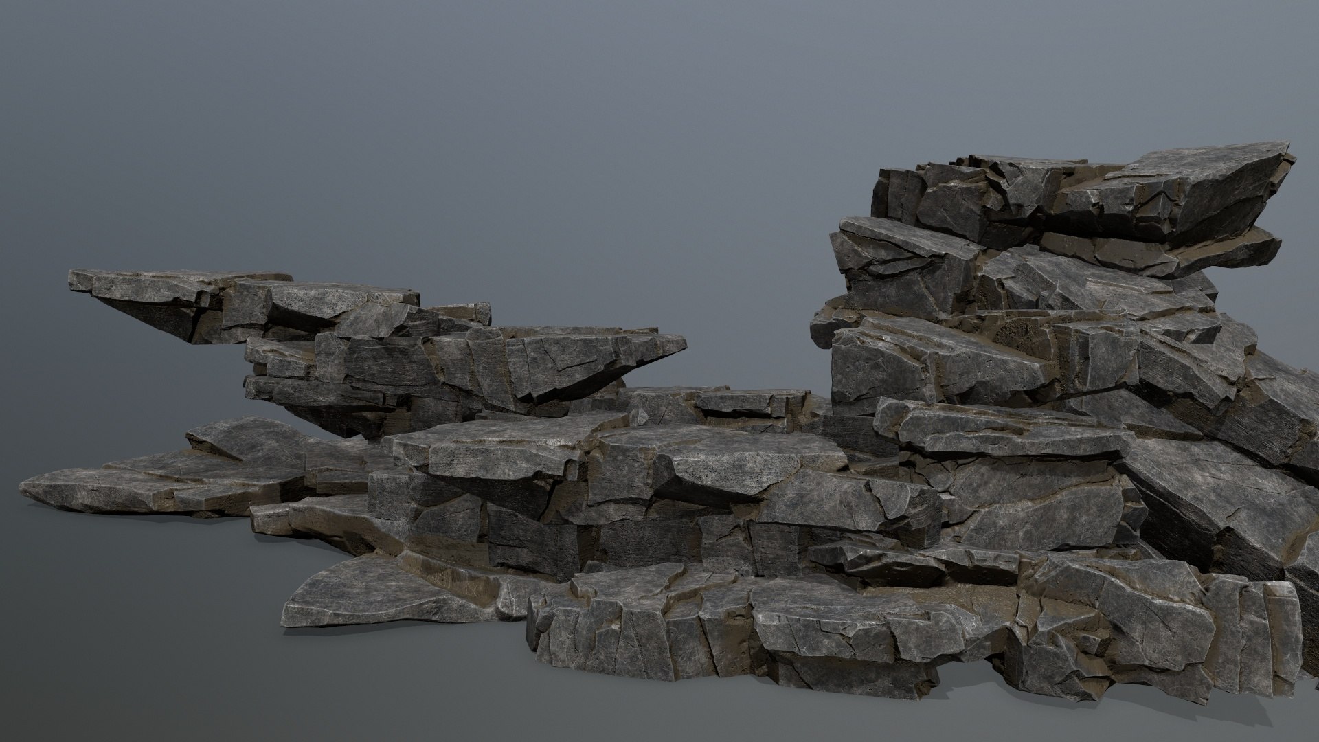 Cliff Rocks 3D Model - TurboSquid 2076608