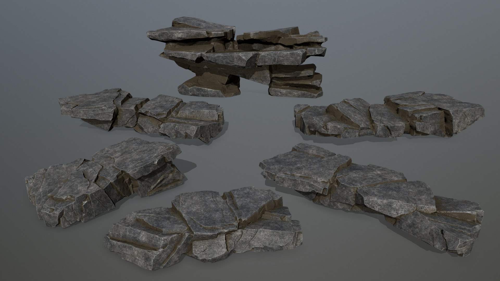 Cliff Rocks 3D Model - TurboSquid 2076608