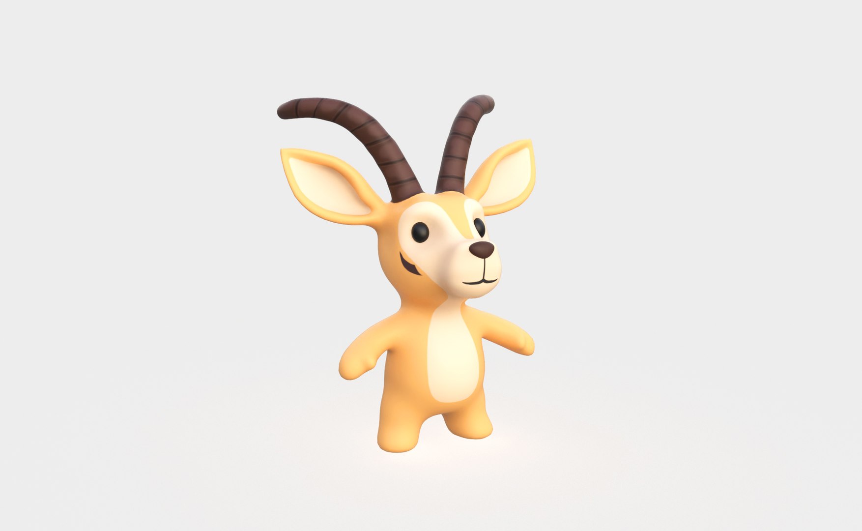 Little Animal Baby - Antelope Cute - Animated 3D Model - TurboSquid 2284537