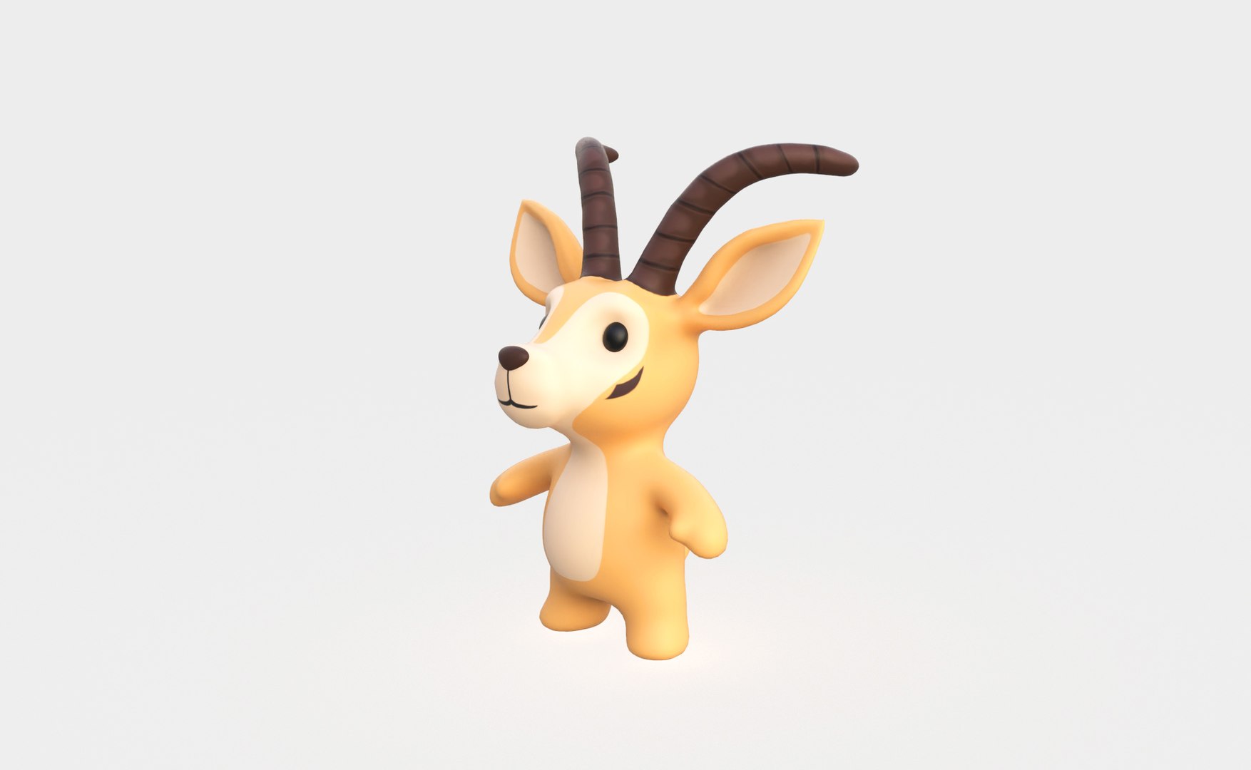 Little Animal Baby - Antelope Cute - Animated 3D Model - TurboSquid 2284537